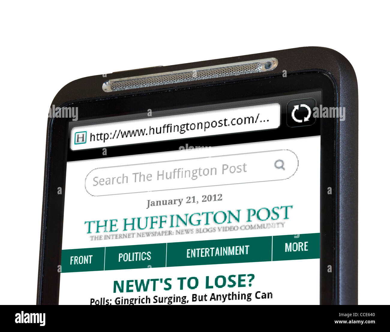 Smartphone news hi-res stock photography and images - Alamy