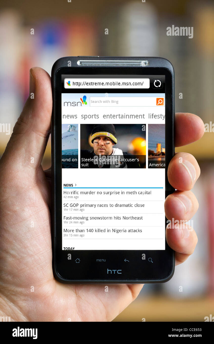 Msn screen hi-res stock photography and images - Alamy