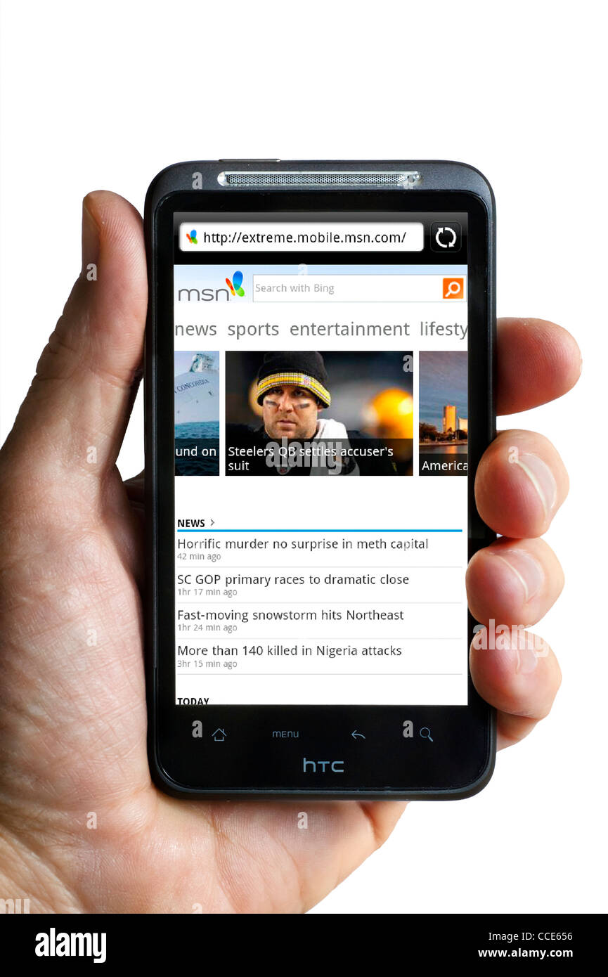 Msn screen hi-res stock photography and images - Alamy