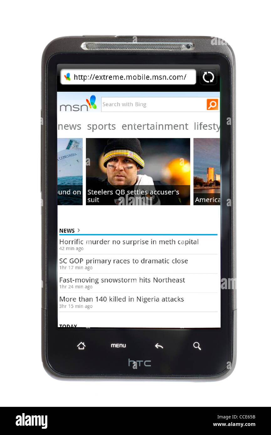 Msn screen hi-res stock photography and images - Alamy