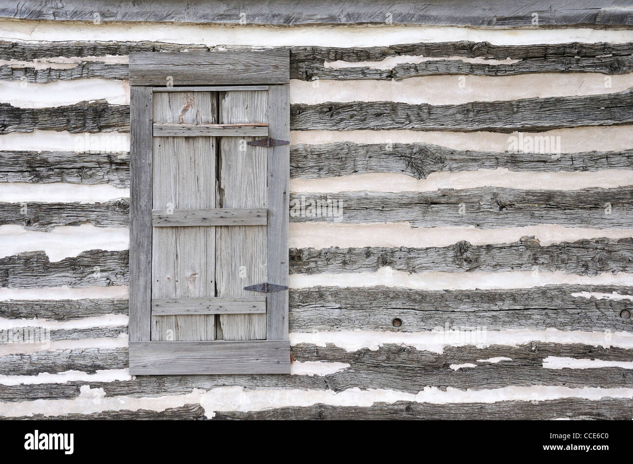 Old wooden house window with shutters Stock Photo - Alamy