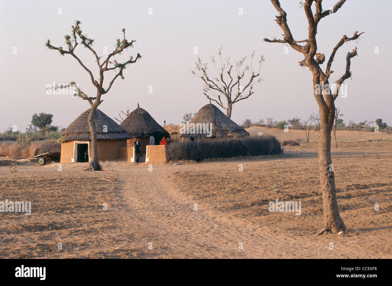 Mud house in the Thar desert ( India Stock Photo - Alamy