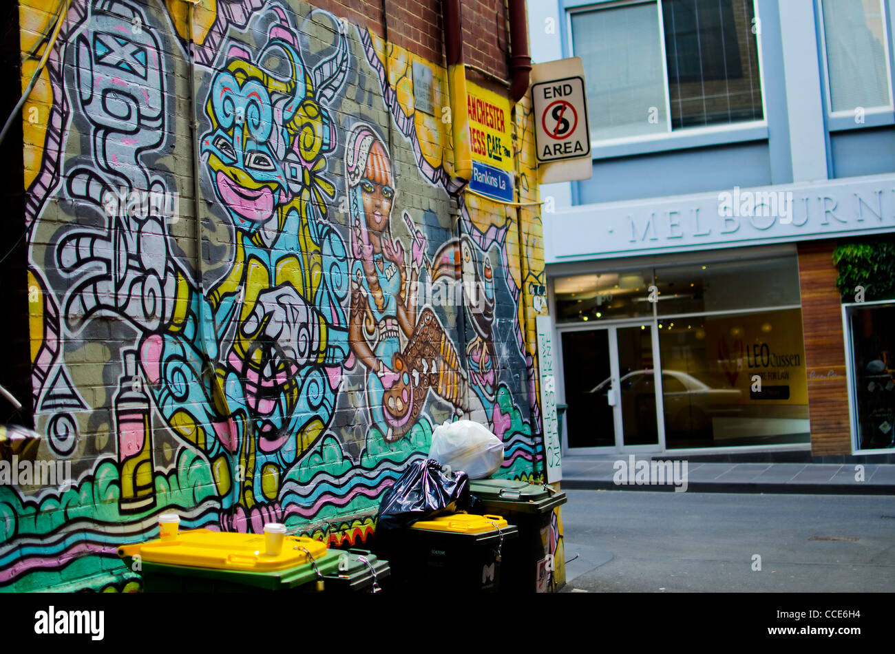 Graffiti art in melbourne central hi-res stock photography and images ...
