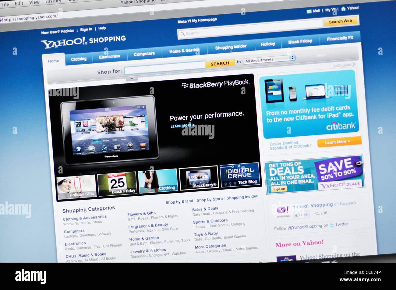 Shopping.yahoo.com - shopping website Stock Photo - Alamy