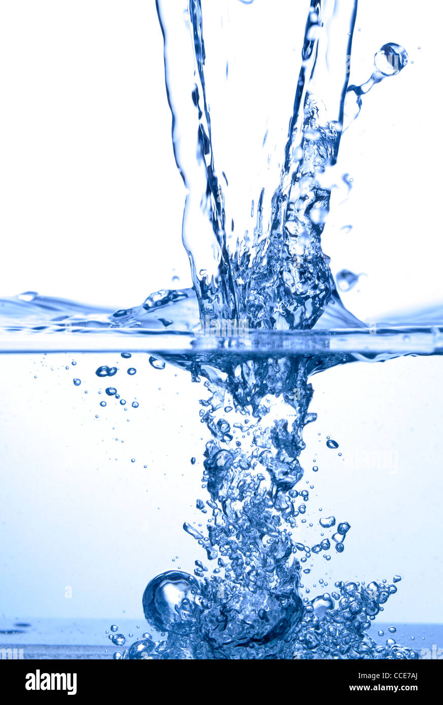 photo of water splash on white background Stock Photo - Alamy