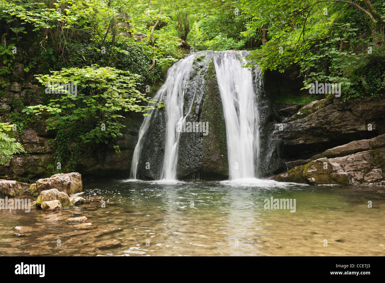 A visit to janet's foss Stock Photo - Alamy