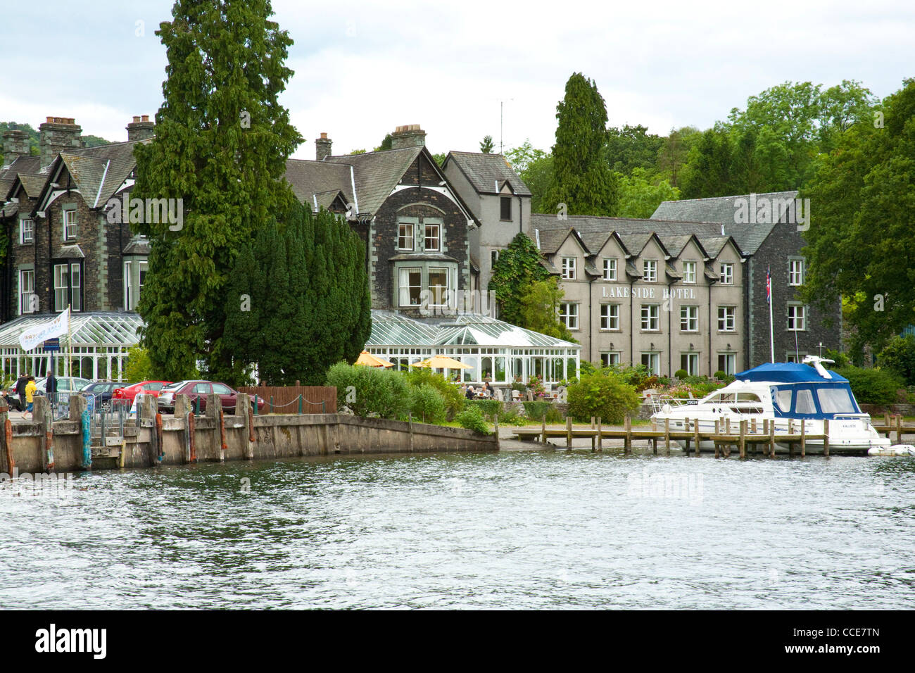 Lakeside Hotel, South West Shore of Lake Windermere, Cumbria, UK Lake ...