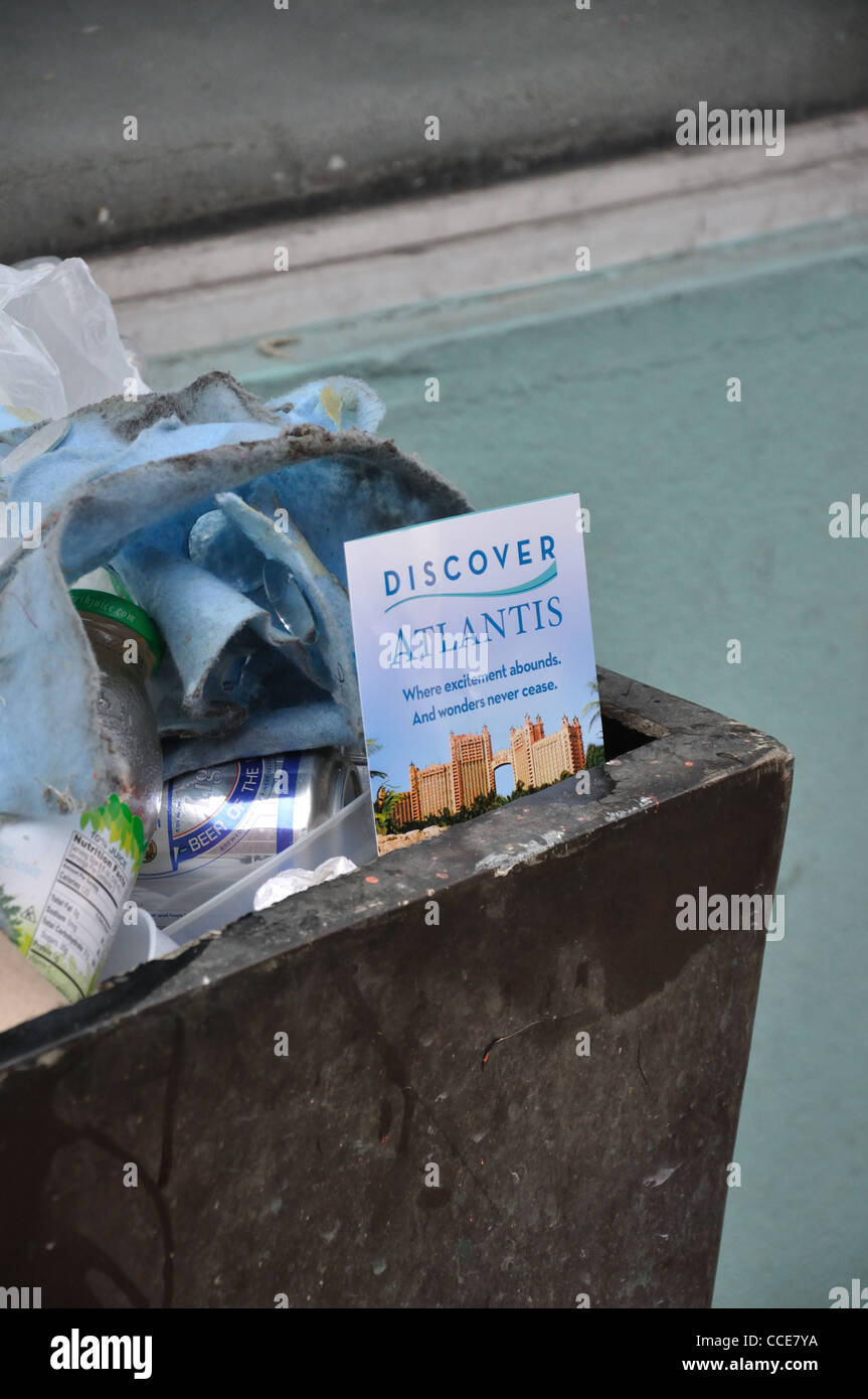 Garbage bin, Nassau, Bahamas Stock Photo - Alamy