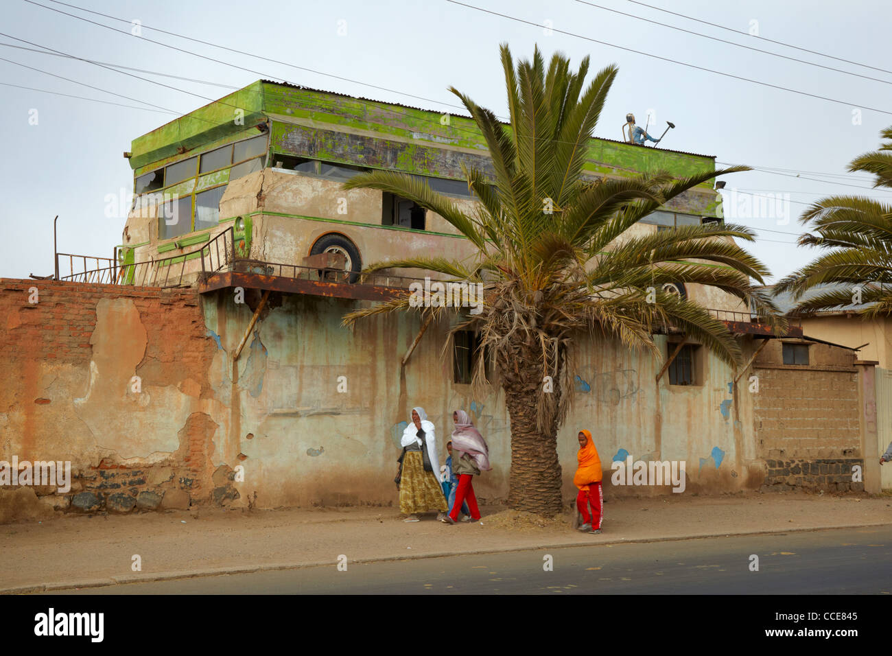 Mr. Habtemariam Garage, Asmara, Godaif district, Eritrea, Africa Stock ...