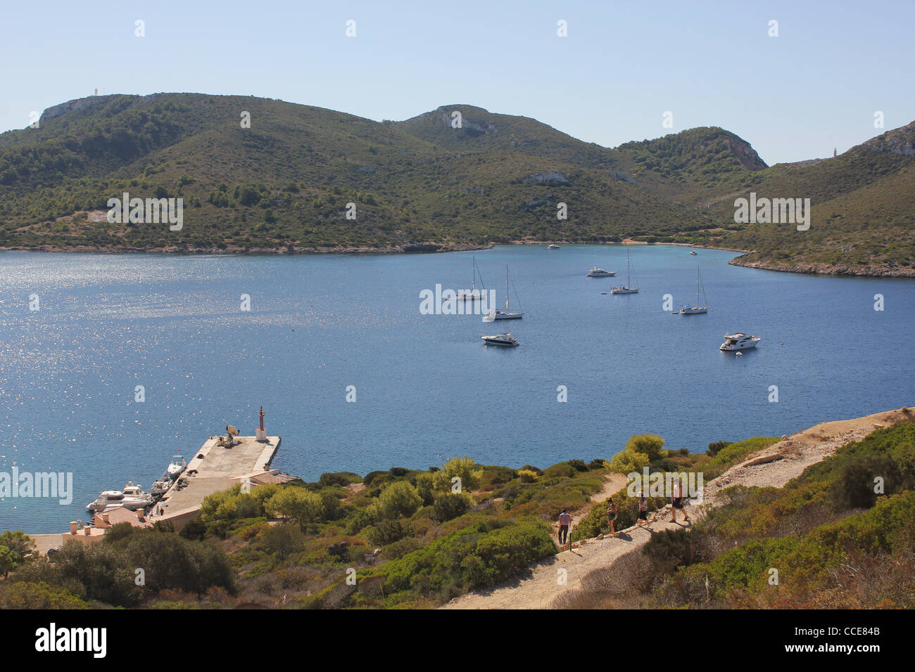 Scene on Cabrera Island, Cabrera Archipelago of islands, a Spanish ...