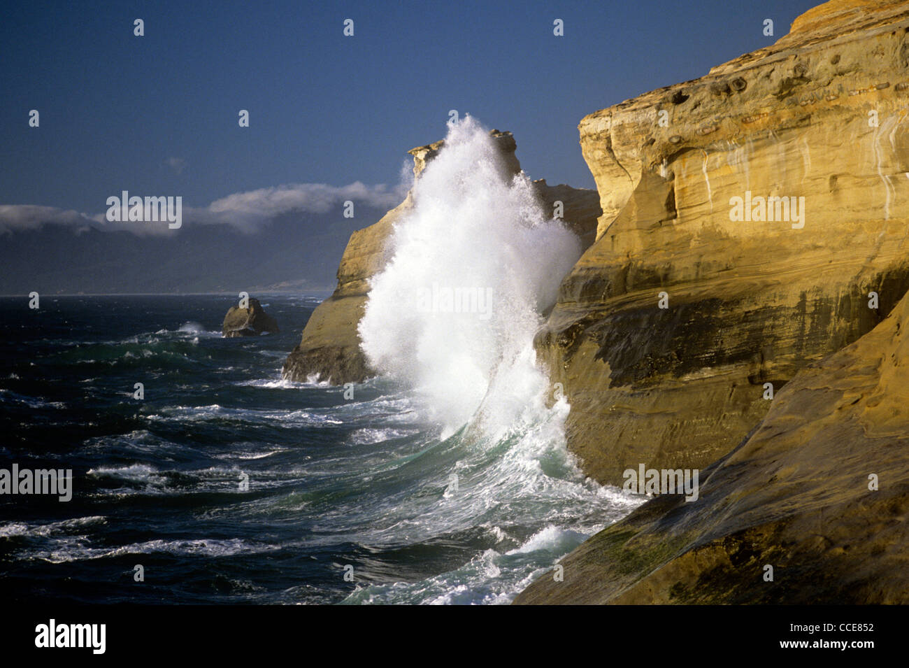Cape Kiwanda State Park National Recreation Area big waves breaking ...