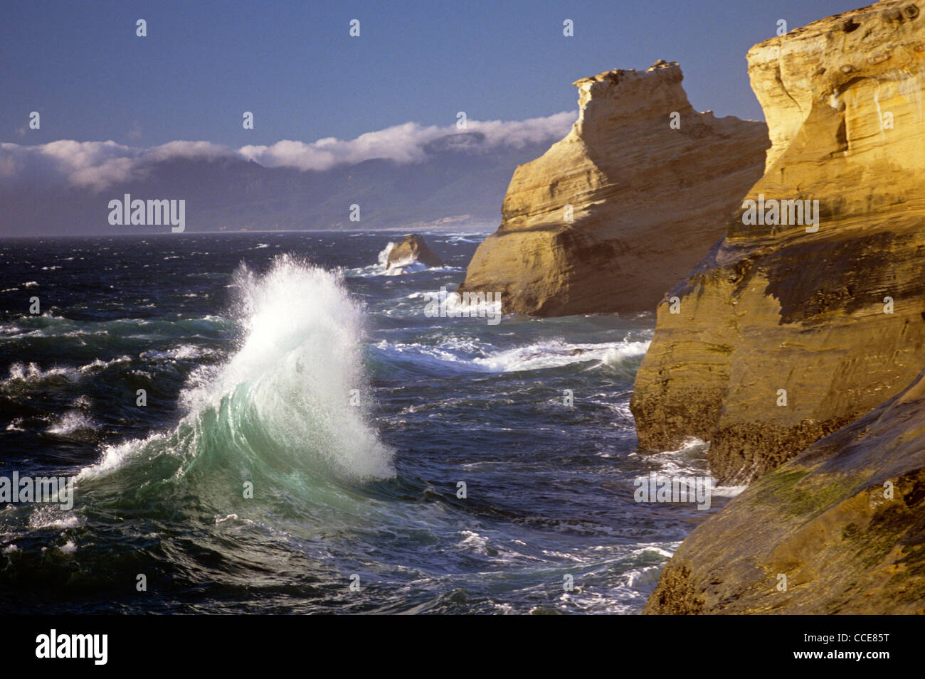 Cape Kiwanda State Park National Recreation Area big waves breaking ...