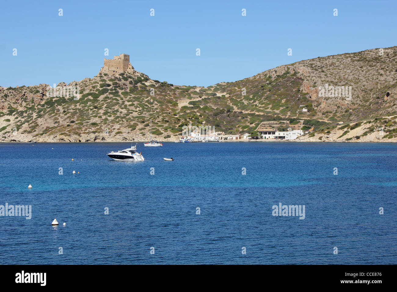 Scene on Cabrera Island, Cabrera Archipelago of islands, a Spanish ...