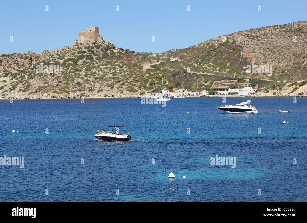 Scene on Cabrera Island, Cabrera Archipelago of islands, a Spanish ...