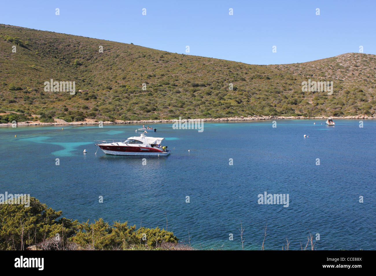 Scene on Cabrera Island, Cabrera Archipelago of islands, a Spanish ...