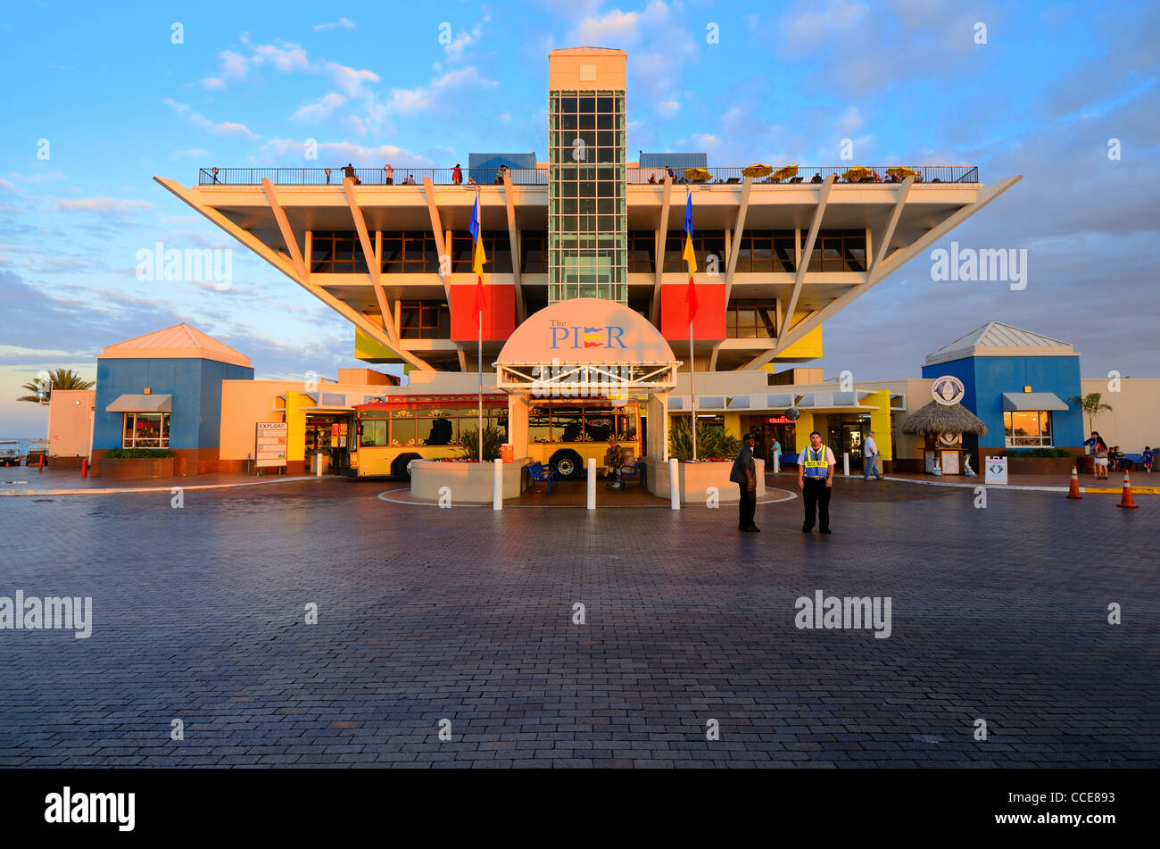 The famous inverted triangle of The Pier in St. Petersburg, Florida ...