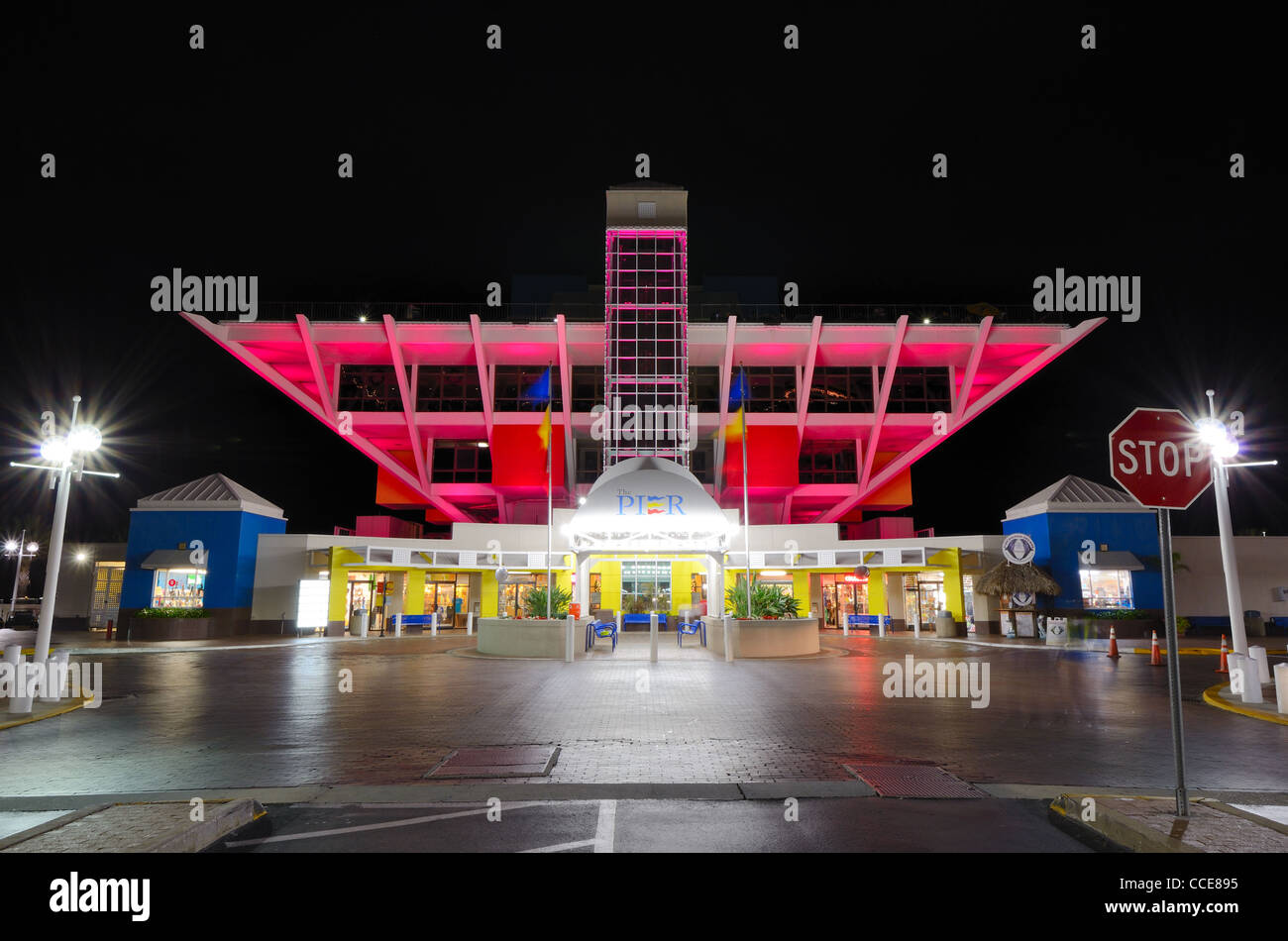 The famous inverted triangle of The Pier in St. Petersburg, Florida ...