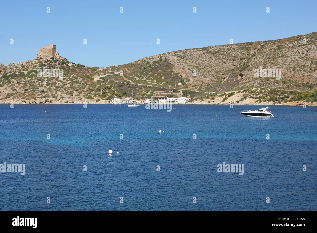 Scene on Cabrera Island, Cabrera Archipelago of islands, a Spanish ...