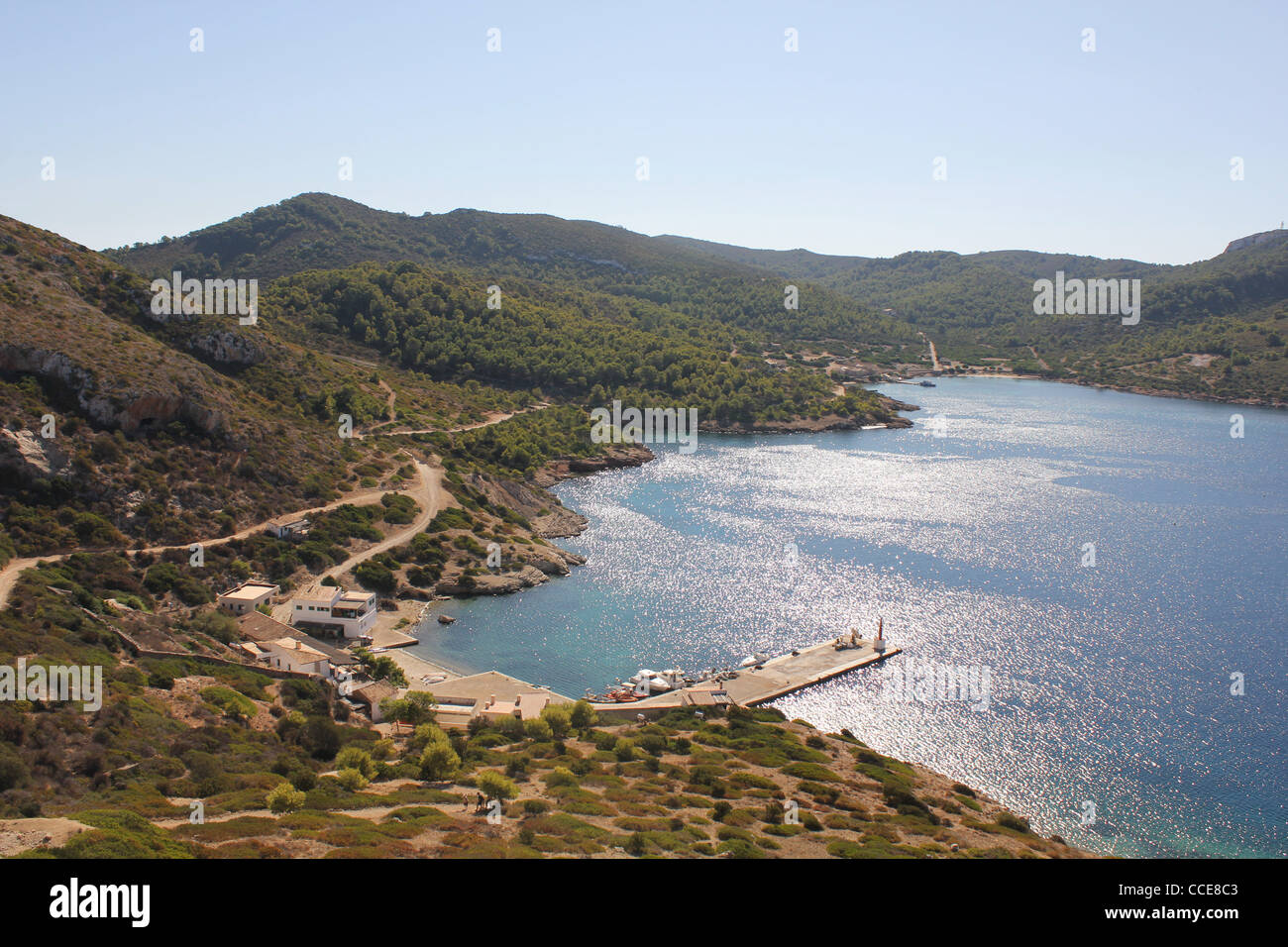 Scene on Cabrera Island, Cabrera Archipelago of islands, a Spanish ...