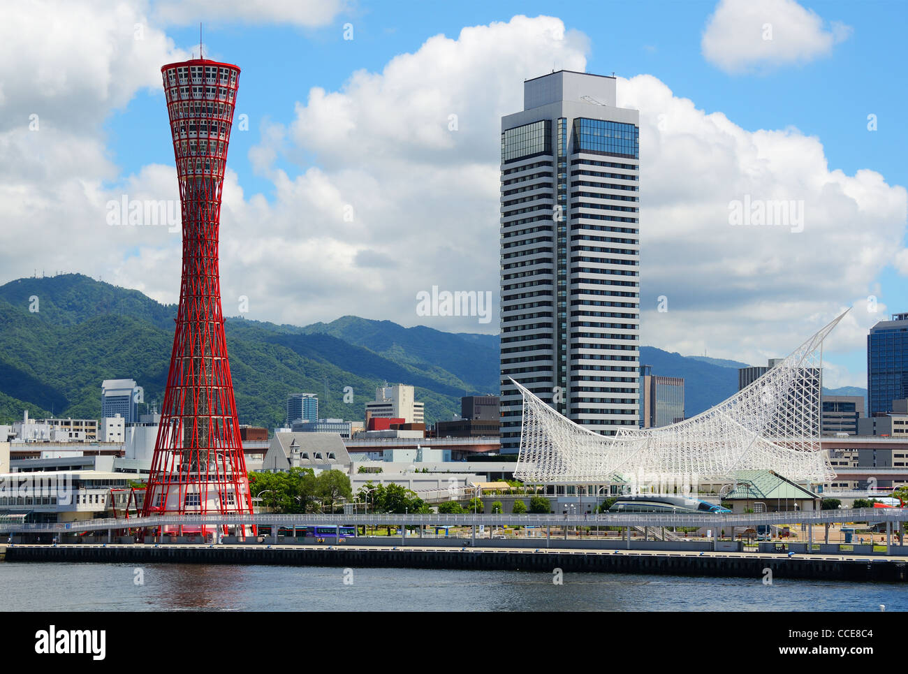 Famous skyline of the Port of Kobe, Japan Stock Photo - Alamy