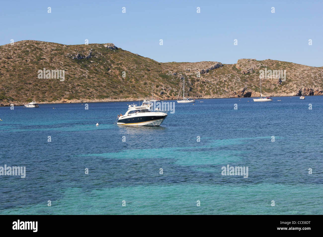 Scene on Cabrera Island, Cabrera Archipelago of islands, a Spanish ...