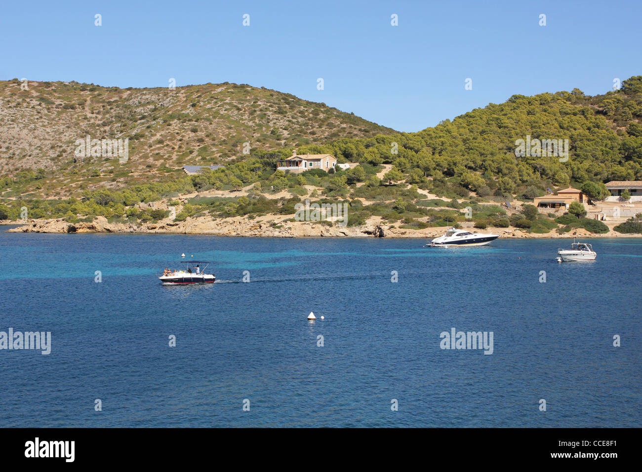 Scene on Cabrera Island, Cabrera Archipelago of islands, a Spanish ...