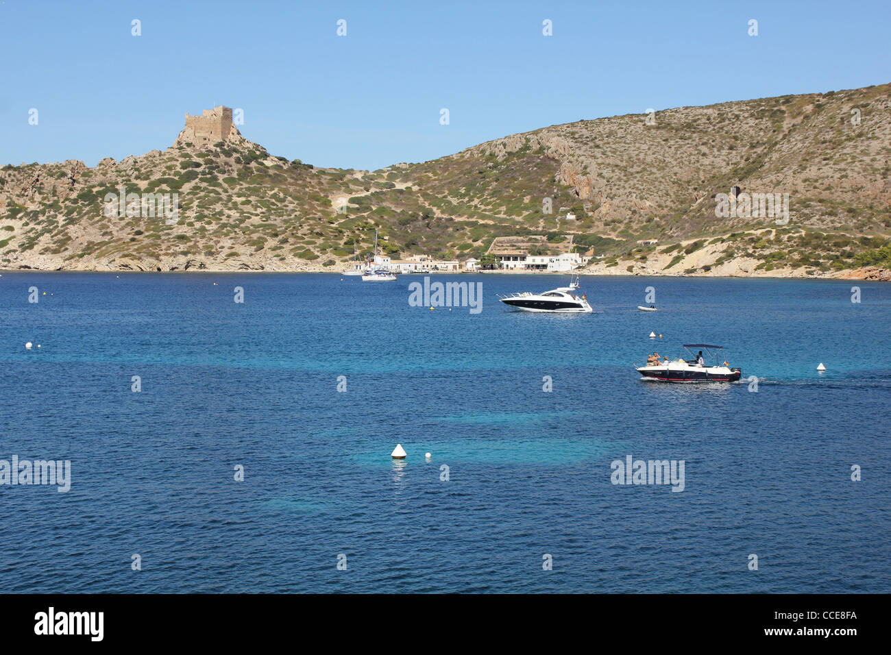 Scene on Cabrera Island, Cabrera Archipelago of islands, a Spanish ...