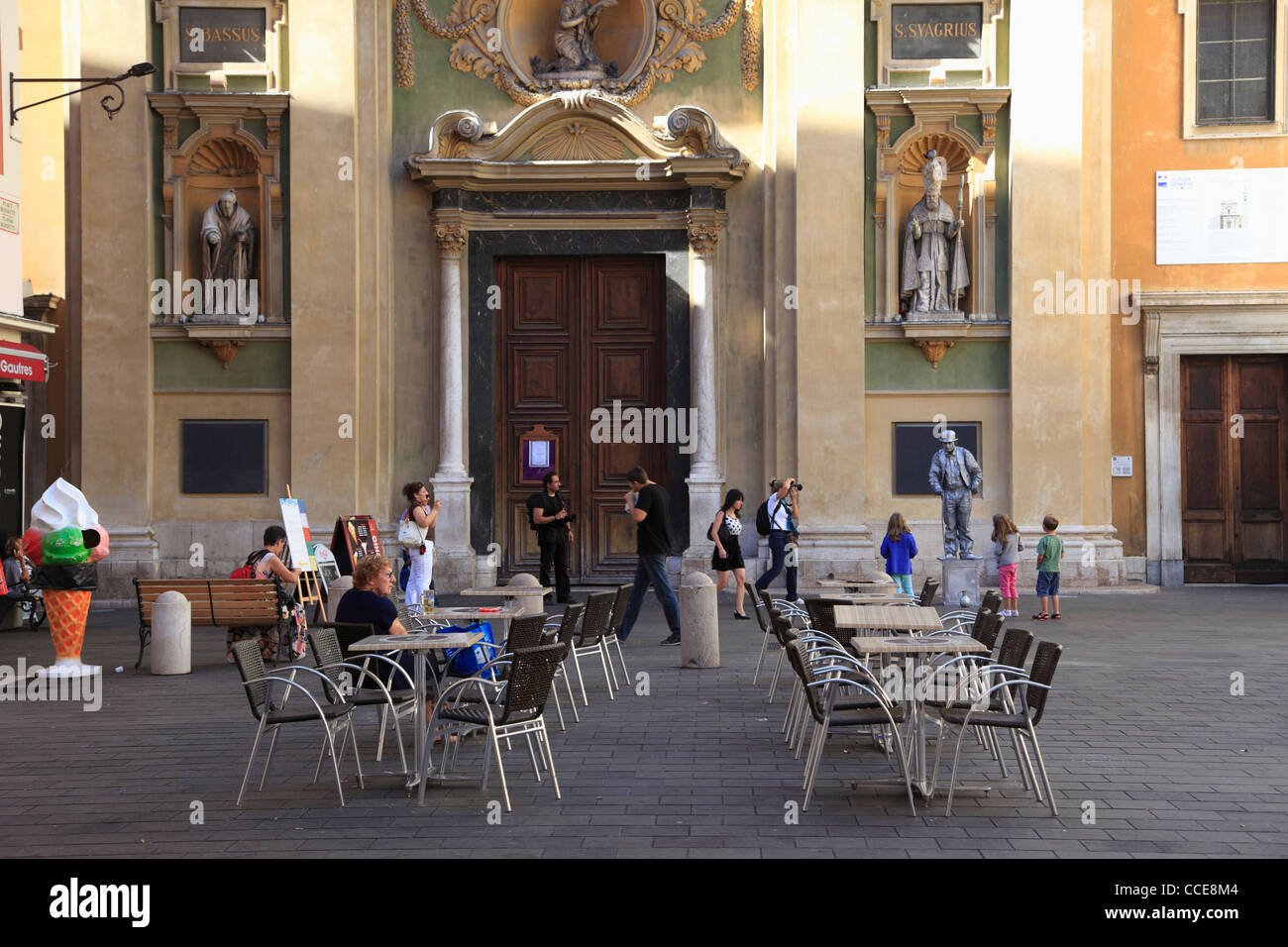 Place Rossetti, Cathedrale Sainte Reparate, Old Town, Vieux Nice, Nice ...