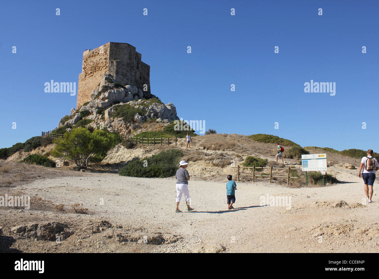 Scene on Cabrera Island, Cabrera Archipelago of islands, Spanish ...