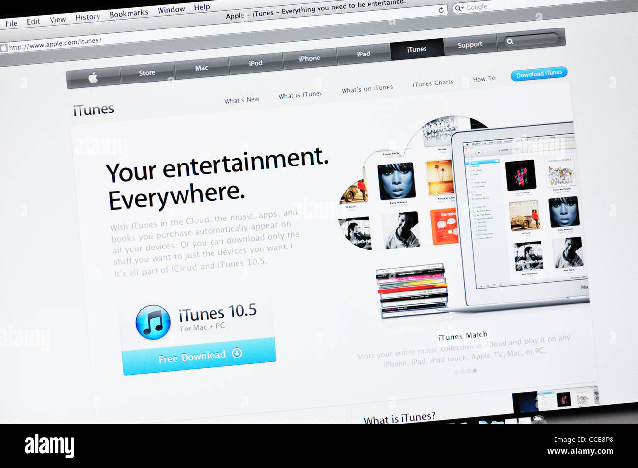 Screenshot of itunes hi-res stock photography and images - Alamy