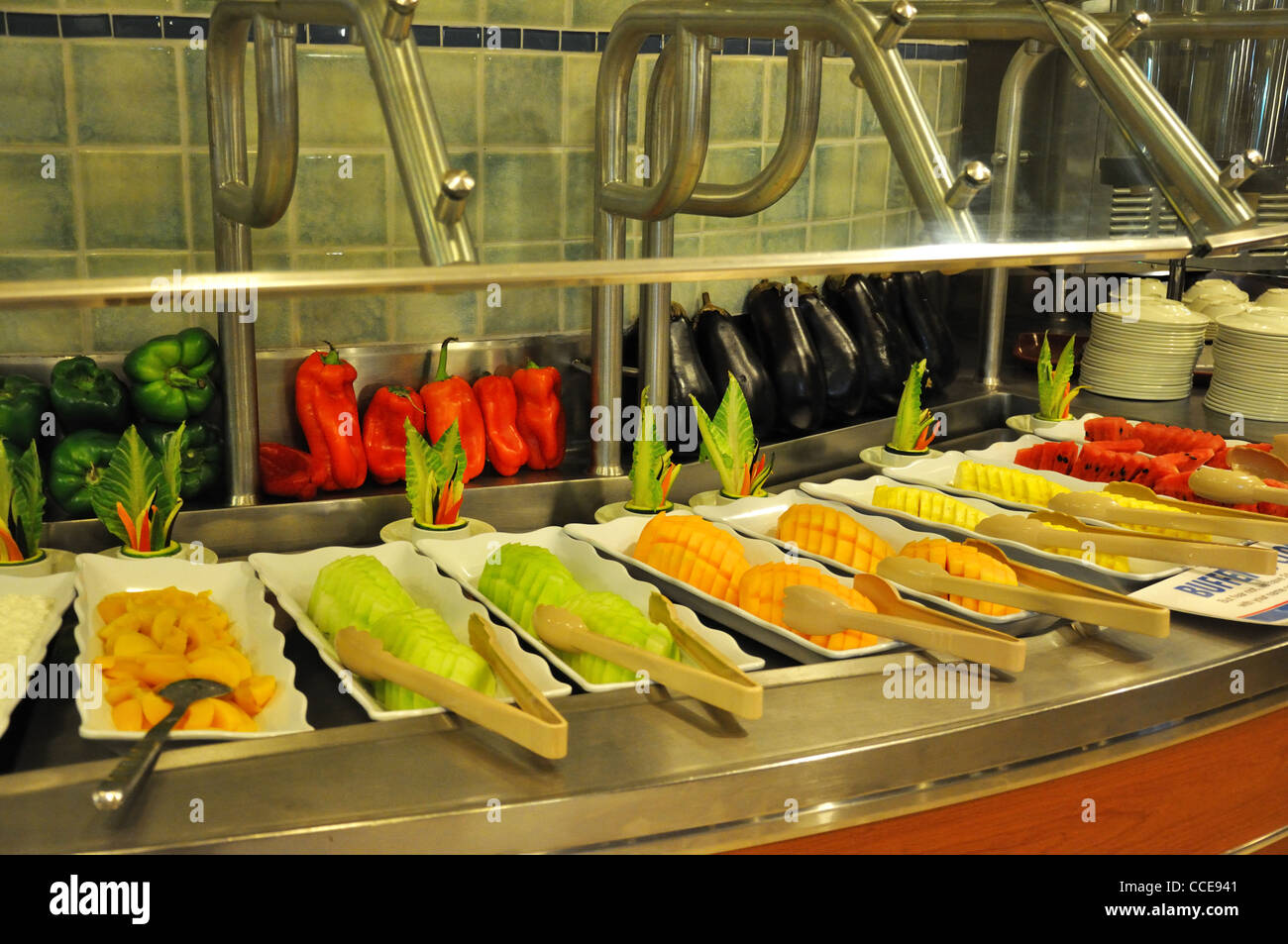 Food buffet on cruise ship Stock Photo - Alamy