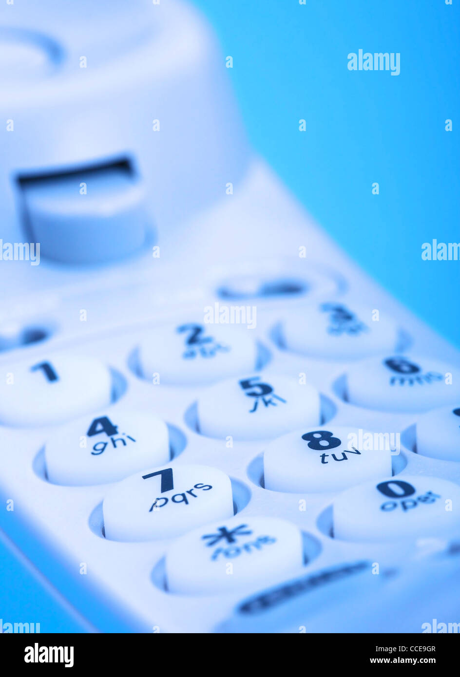 Closeup On A Telephone And Number Dialing Pad Stock Photo - Alamy
