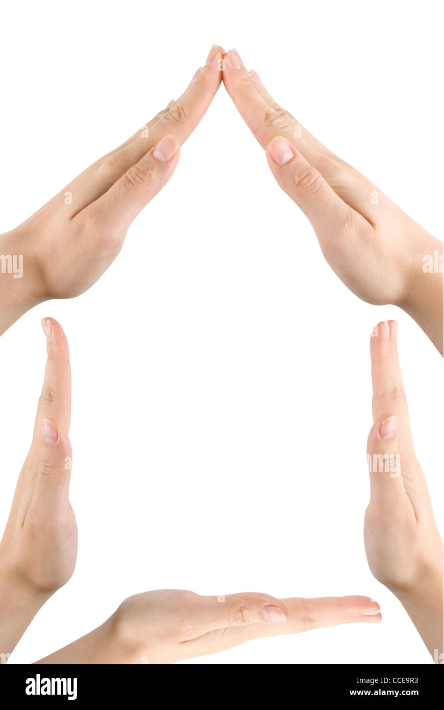 Conceptual symbol home made hands hi-res stock photography and images ...