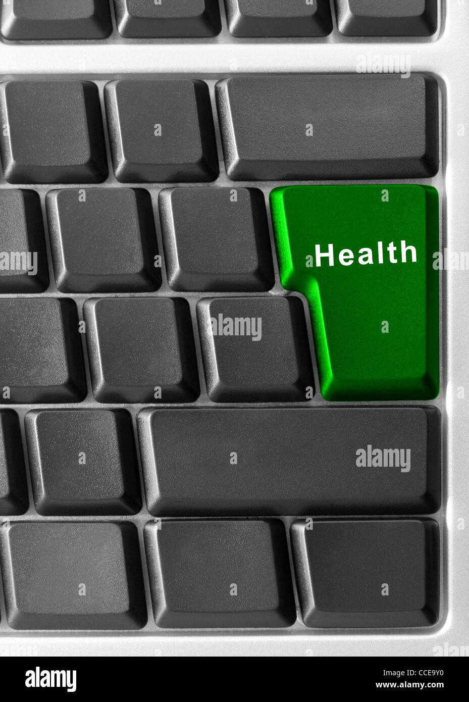 computer keyboard with health button Stock Photo - Alamy