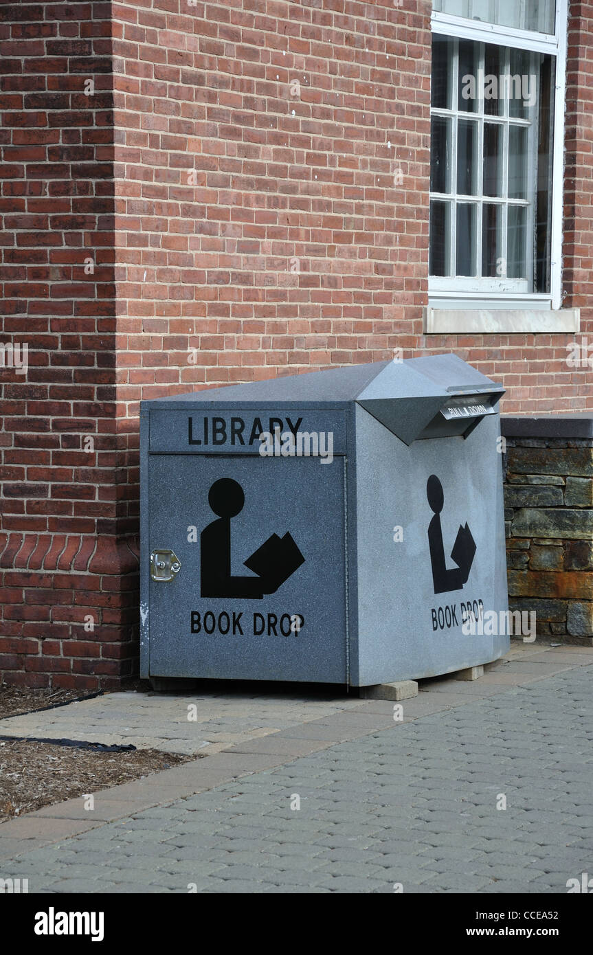 Library Book Return Returning Box Depository Books West Hartford High ...