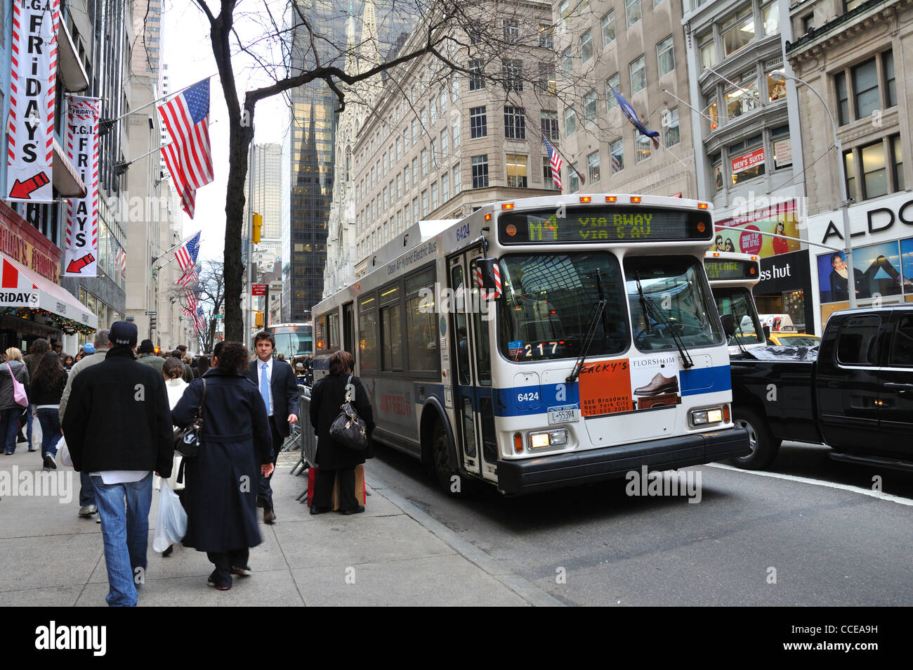 Bus, New York City, USA Stock Photo - Alamy