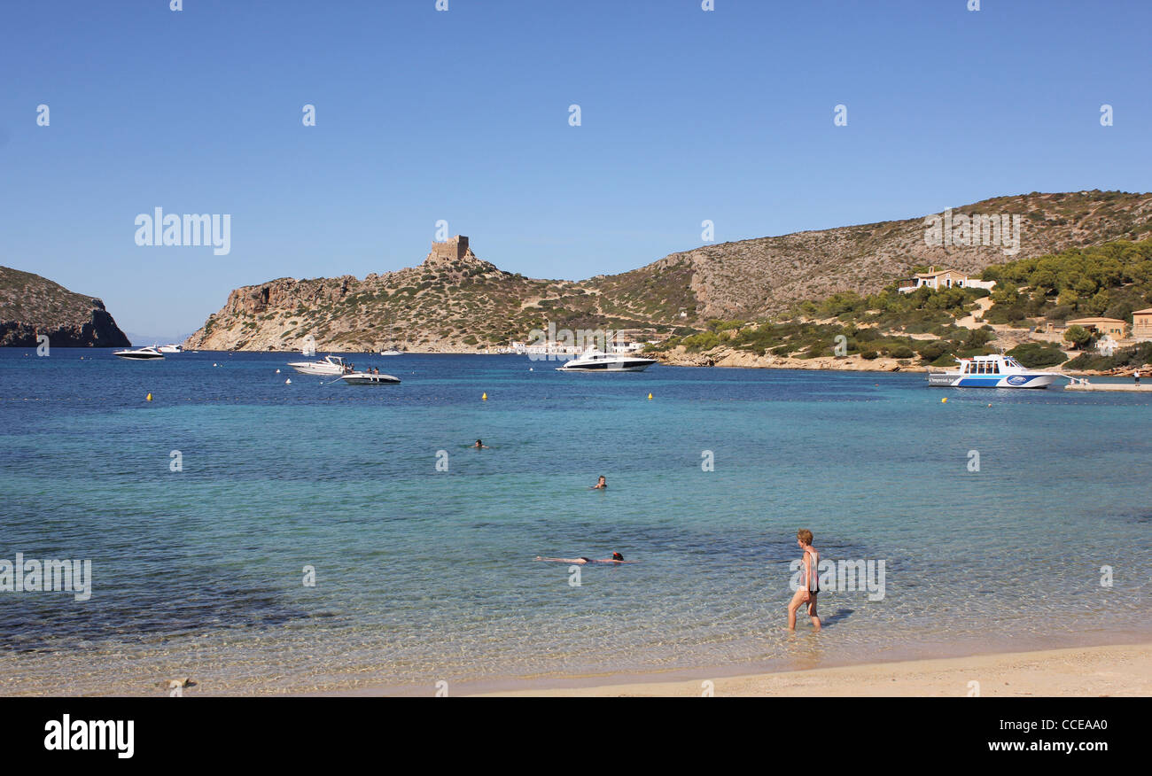 Scene on Cabrera Island, Cabrera Archipelago of islands, Spanish ...