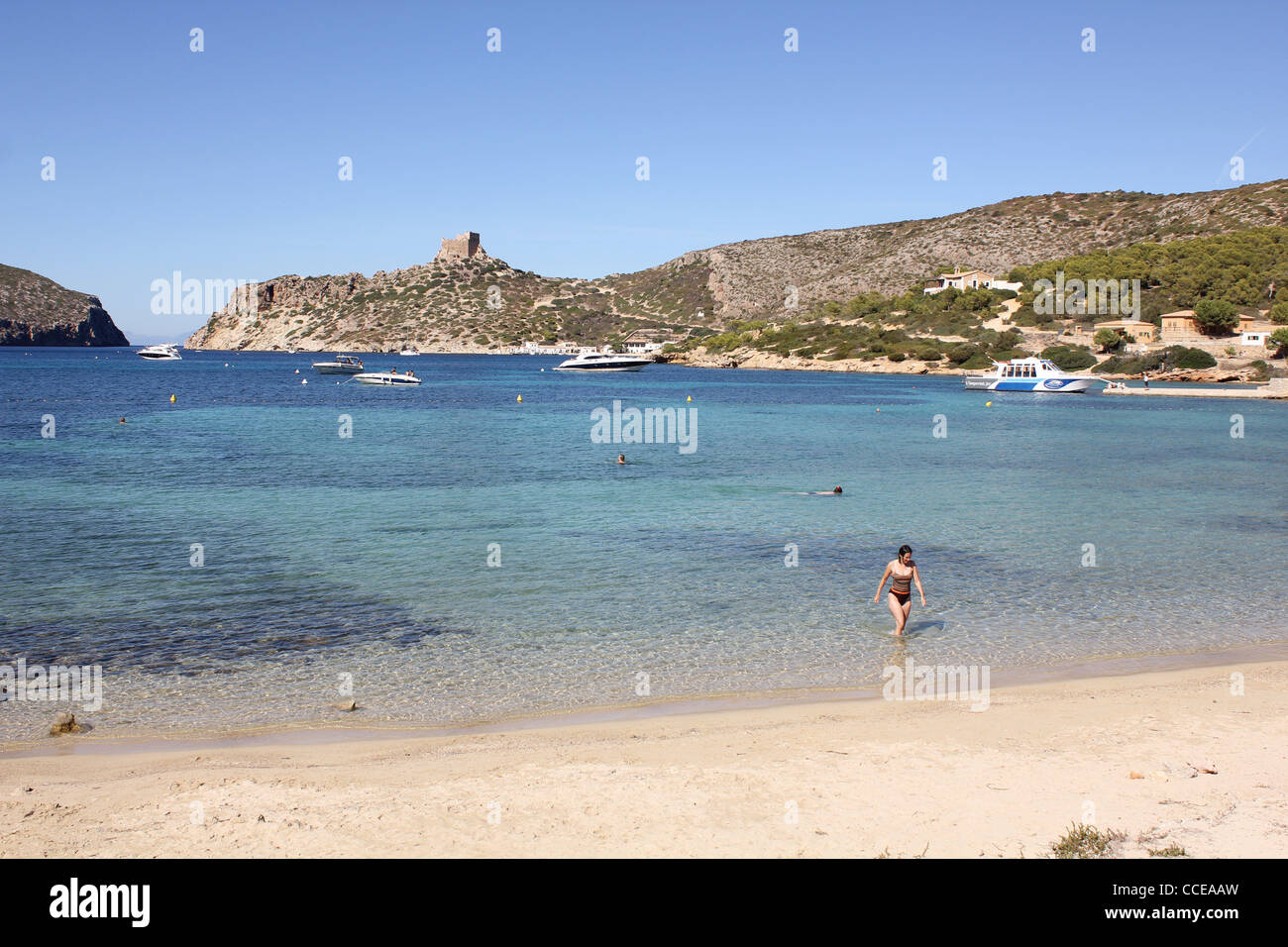 Scene on Cabrera Island, Cabrera Archipelago of islands, Spanish ...