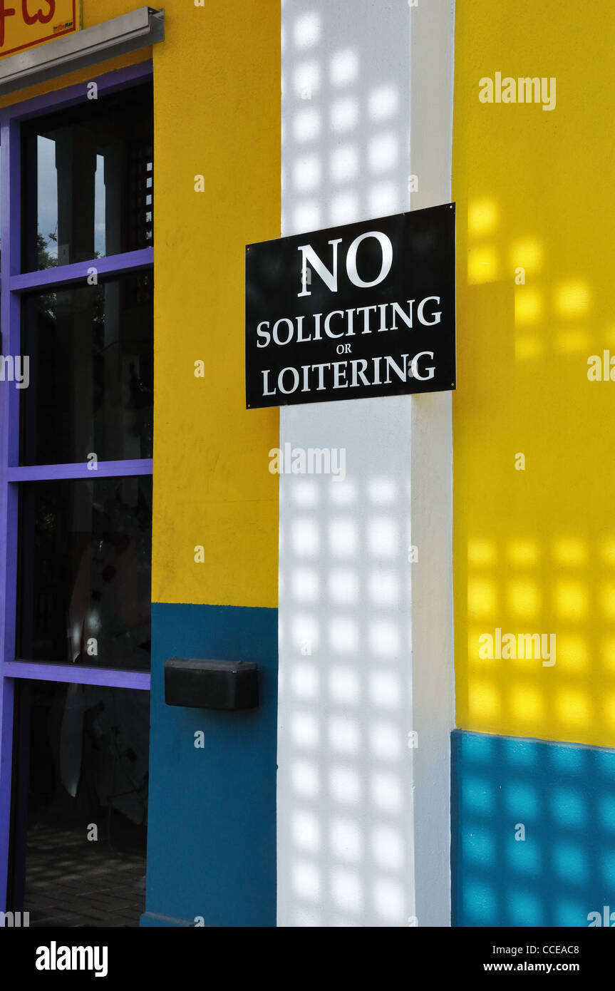 No soliciting sign hi-res stock photography and images - Alamy