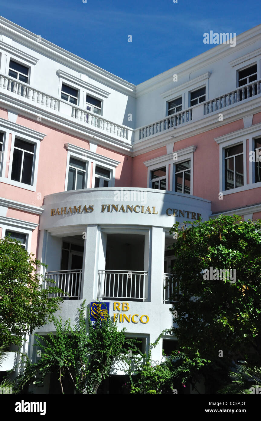 Bahamas Financial Centre, RB Cinco Bank, Nassau, Bahamas Stock Photo ...