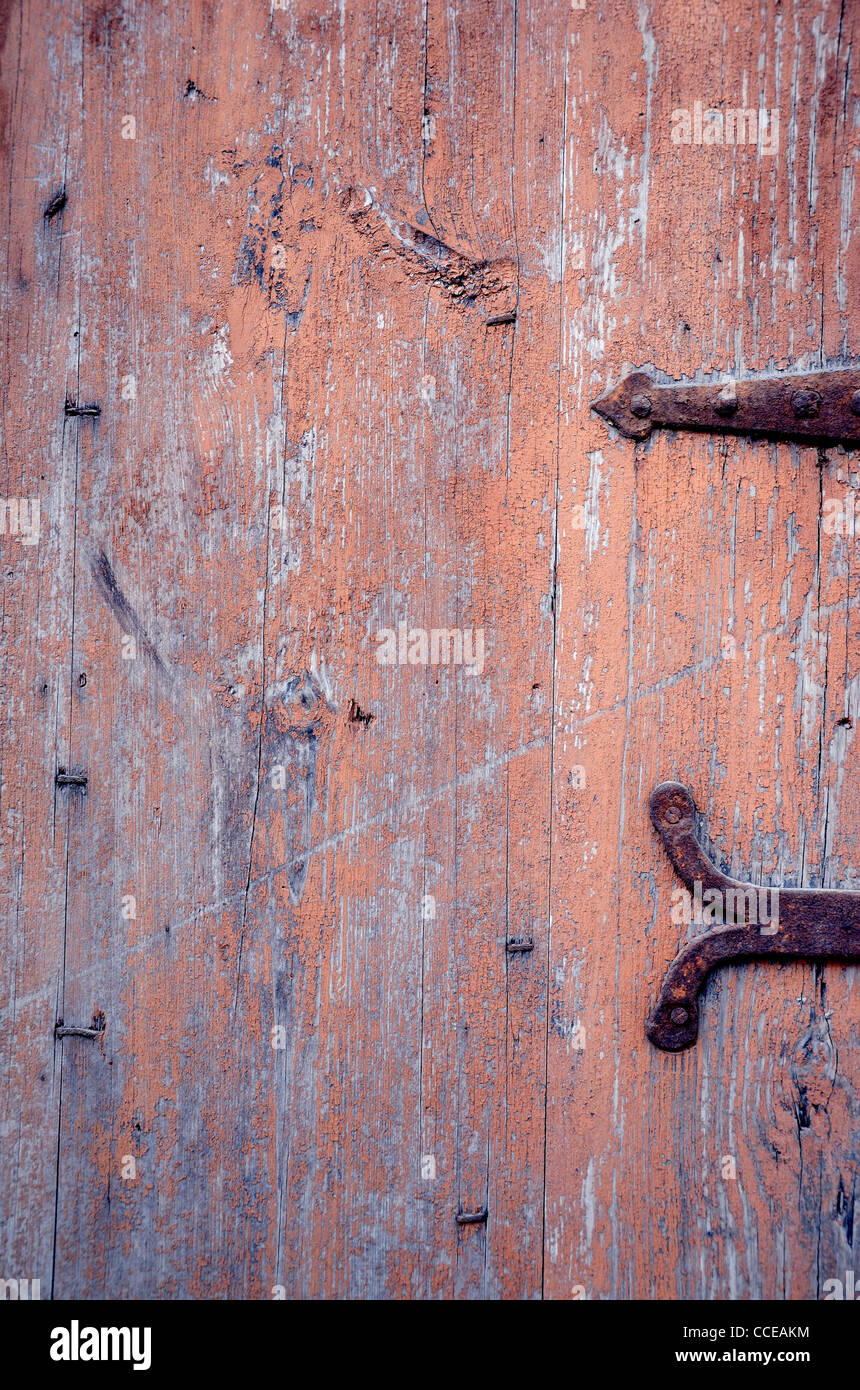 vintage wooden door background and texture Stock Photo - Alamy