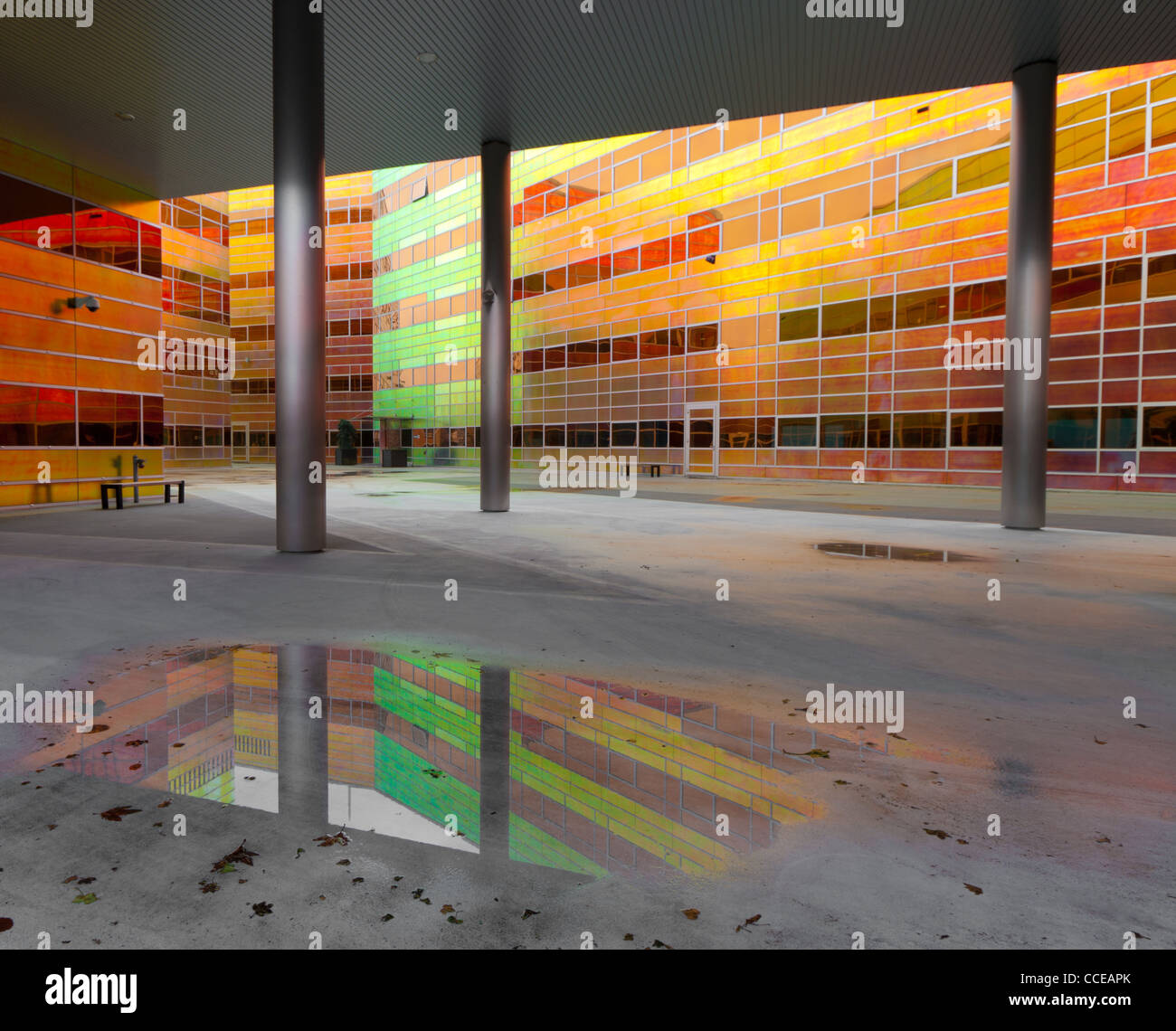 Colorful glass building hi-res stock photography and images - Alamy