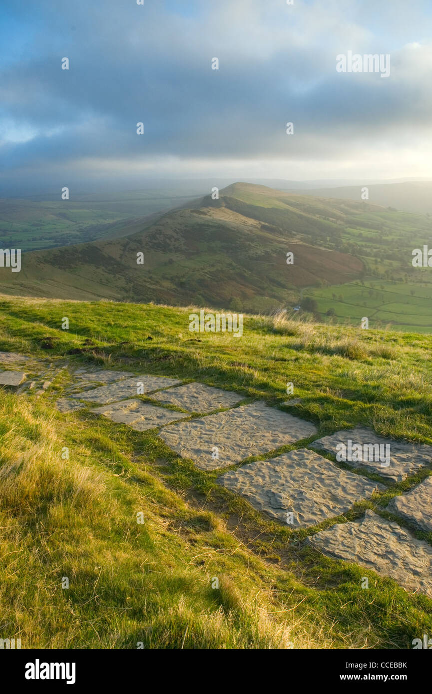 Mam Tor and the Great Ridge - Edale - Peak District National Park Stock ...