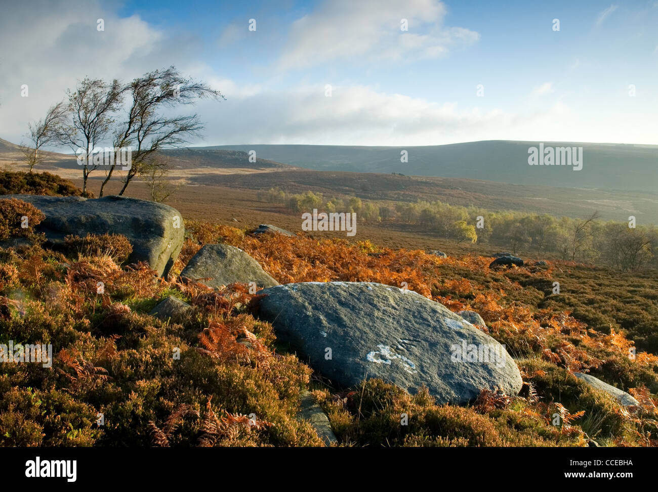 Countryside Scenery at Owler Tor and Lawrence Field in the Peak ...
