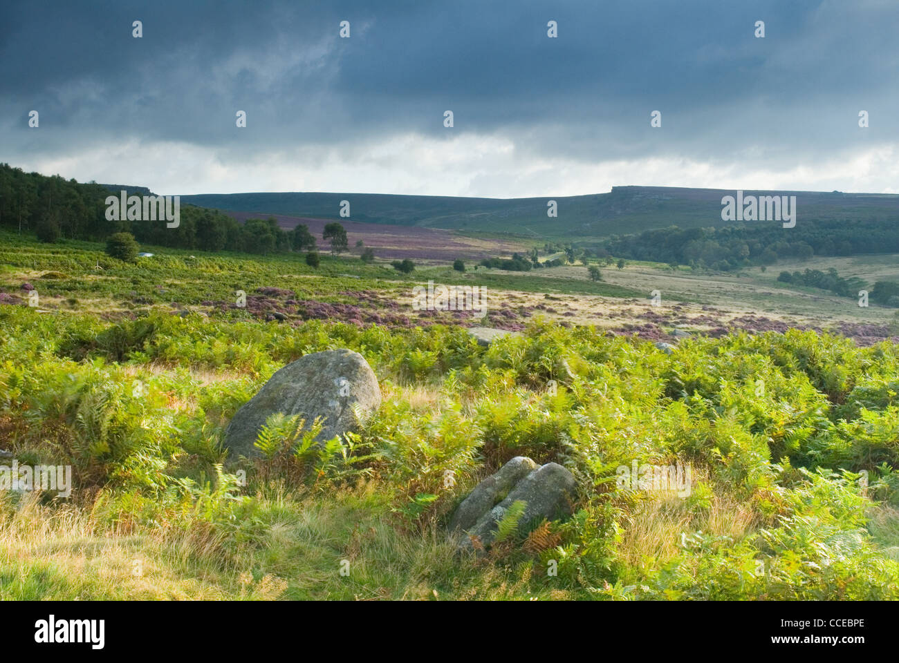 Countryside Scenery at Owler Tor and Lawrence Field in the Peak ...