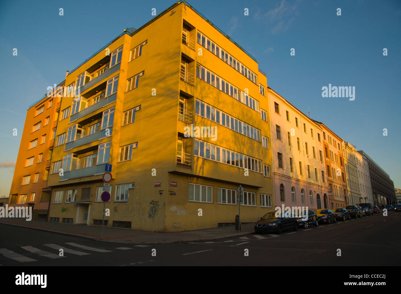 Na Pankraci street Nusle district Prague Czech Republic Europe Stock ...