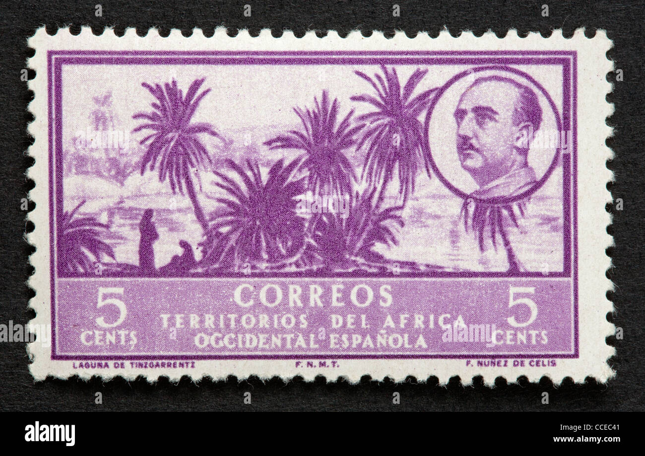 Spanish postage stamp Stock Photo - Alamy