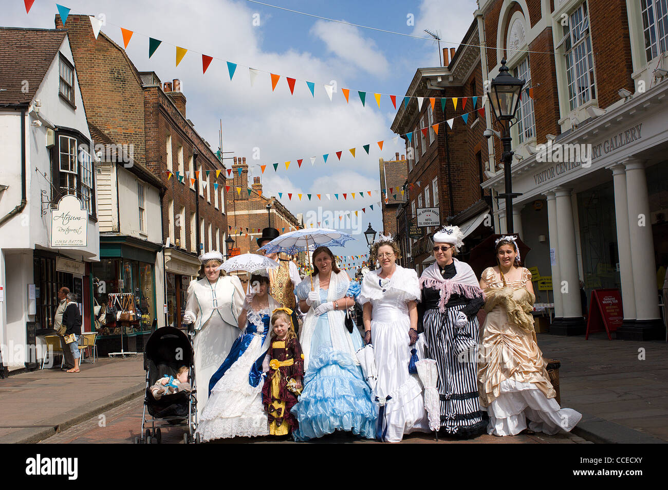 Participants in the twice-yearly Charles Dickens Festival in Rochester ...