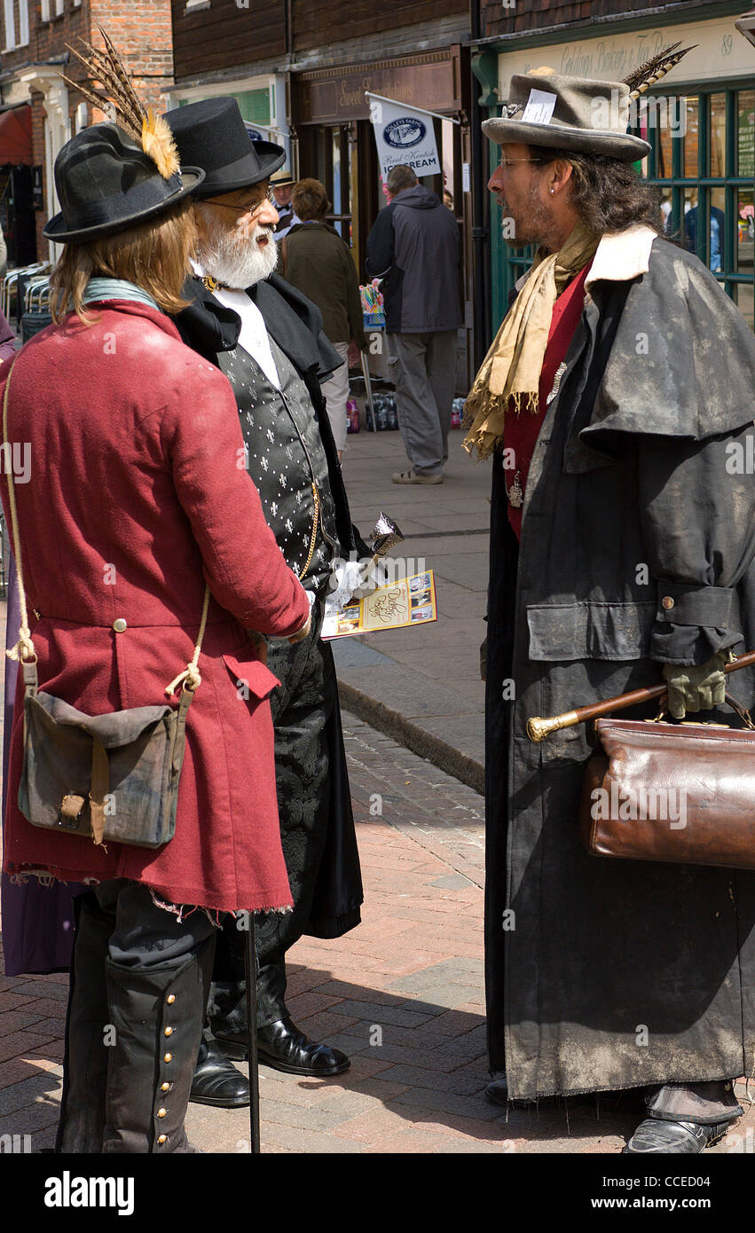 Participants in the twice-yearly Charles Dickens Festival in Rochester ...