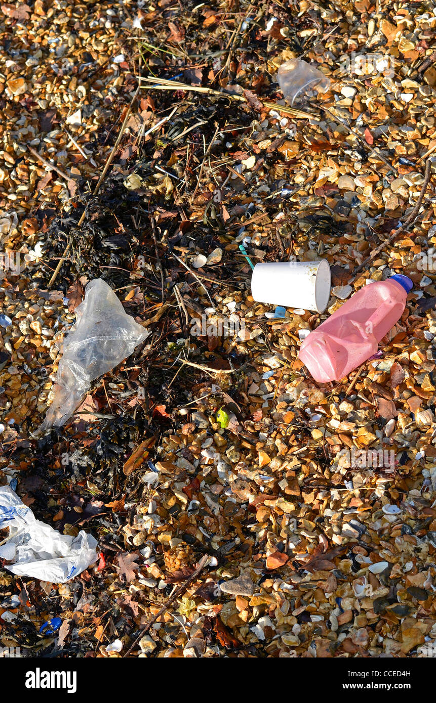 Plastic pollution washed up hi-res stock photography and images - Alamy